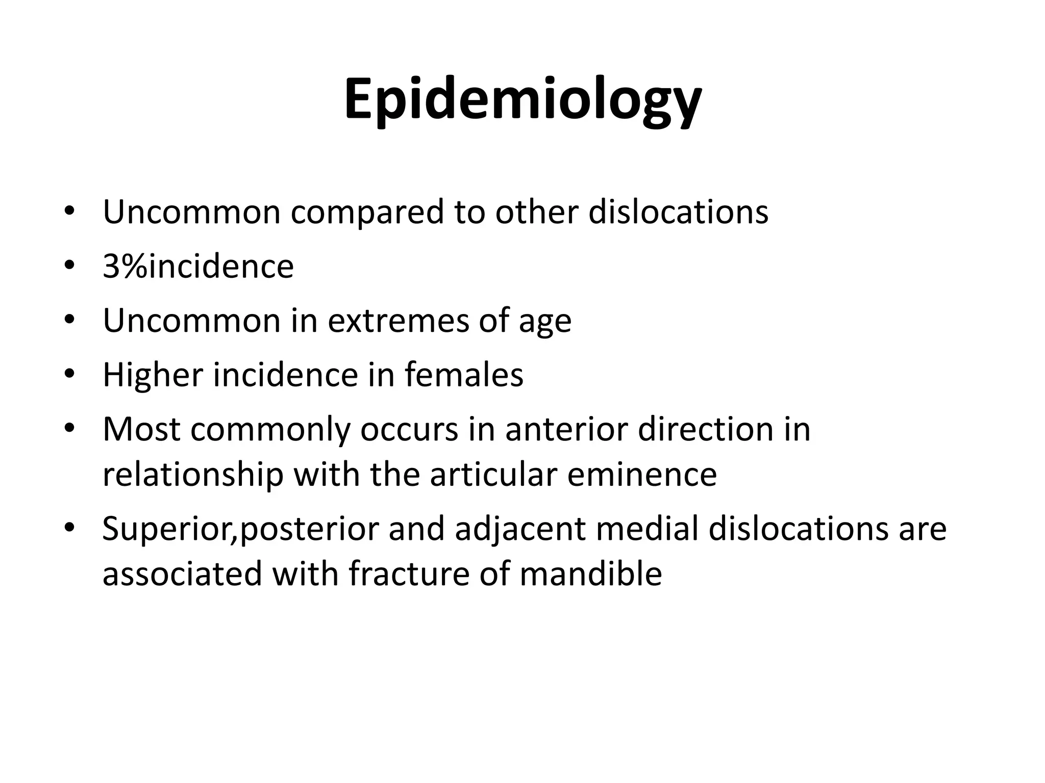 Clinical features,presentation,clinical and surgical management of TMJ ...