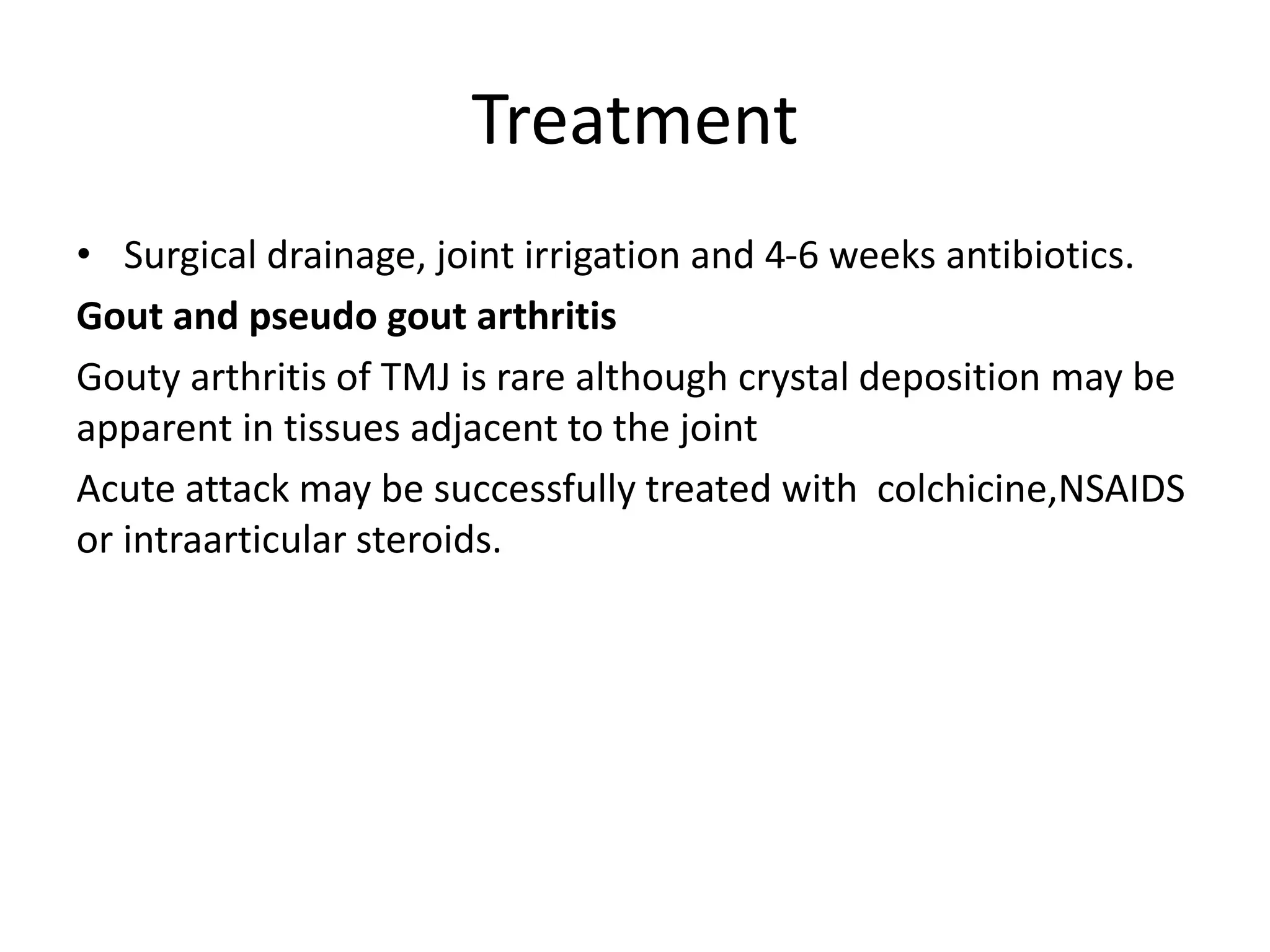 Clinical features,presentation,clinical and surgical management of TMJ ...