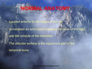 Tmj disorders/prosthodontic courses | PPT