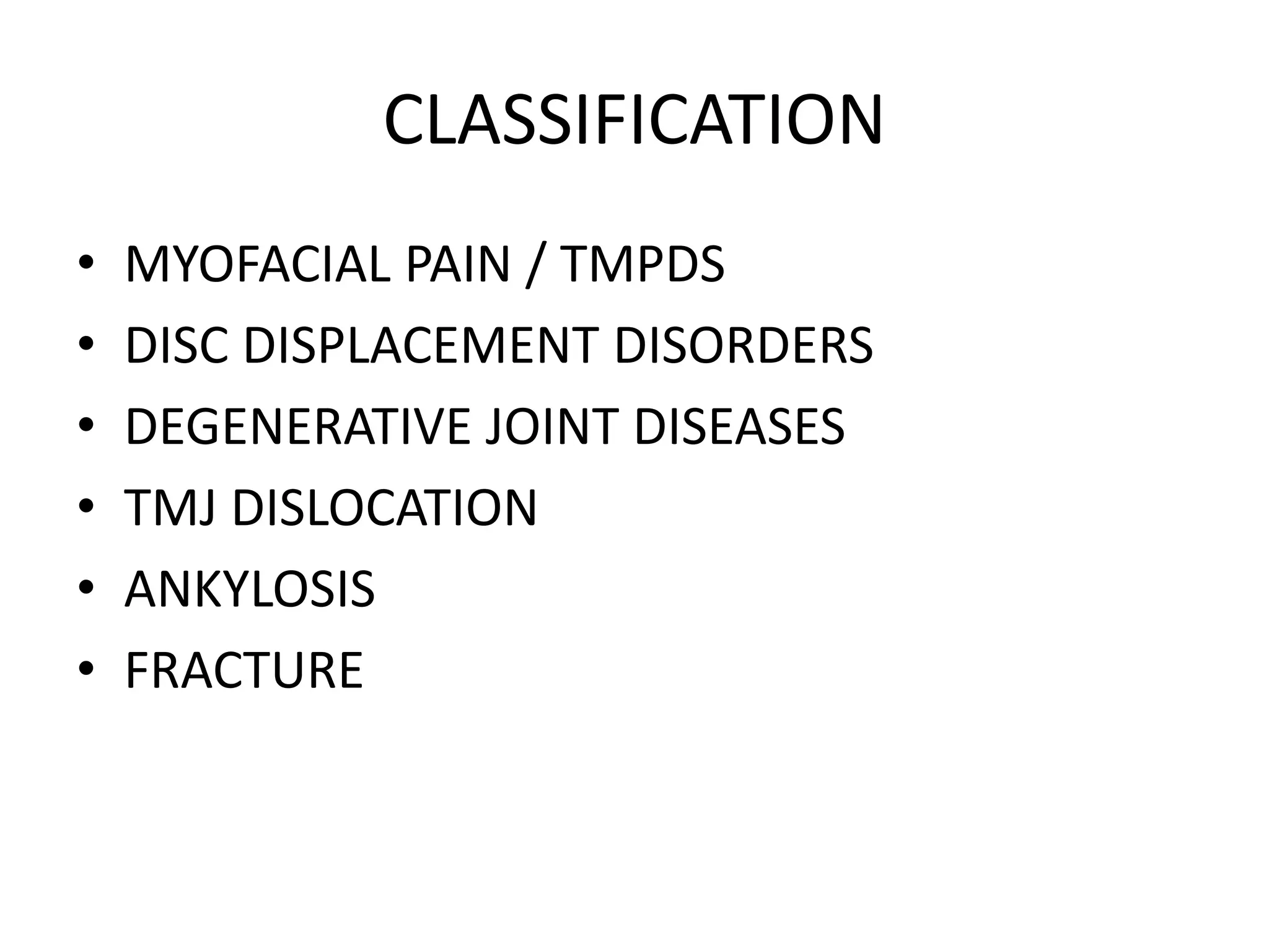 temporomandibular joint disorders | PPTX