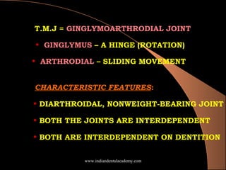 Tmj disorders 1 /certified fixed orthodontic courses by Indian dental ...