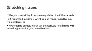 TMJ DISORDERS AND PHYSICAL THERAPY For Dental Students | PPTX