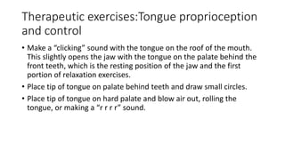 TMJ DISORDERS AND PHYSICAL THERAPY For Dental Students | PPTX
