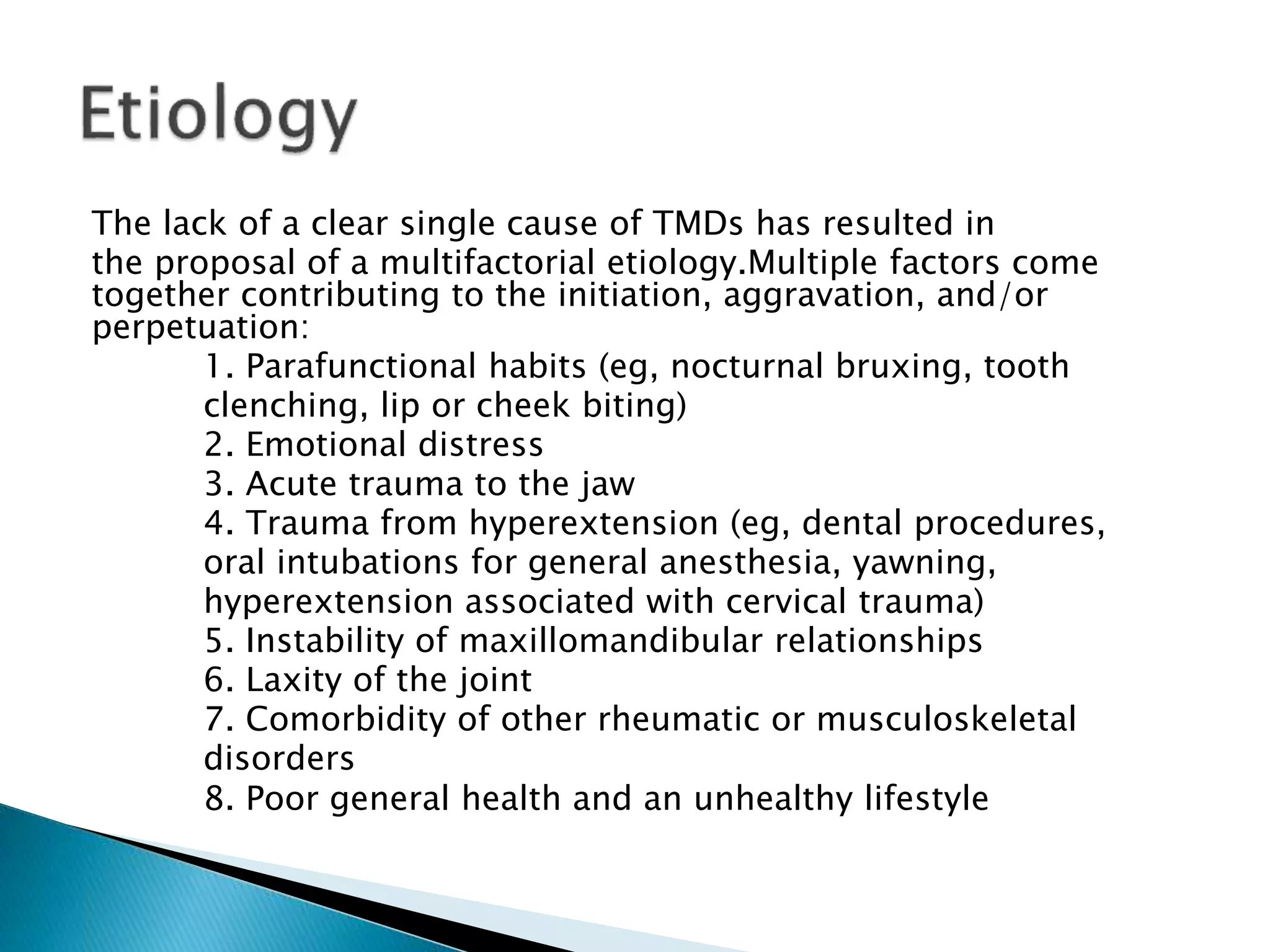 Tm j examination | PPTX