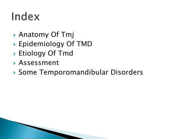 Tm j examination | PPTX | Bone and Joint Conditions | Diseases and ...