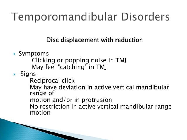 Tm j examination | PPTX | Bone and Joint Conditions | Diseases and ...