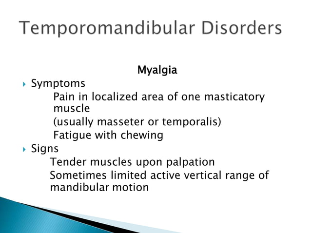 Tm j examination | PPTX | Bone and Joint Conditions | Diseases and ...
