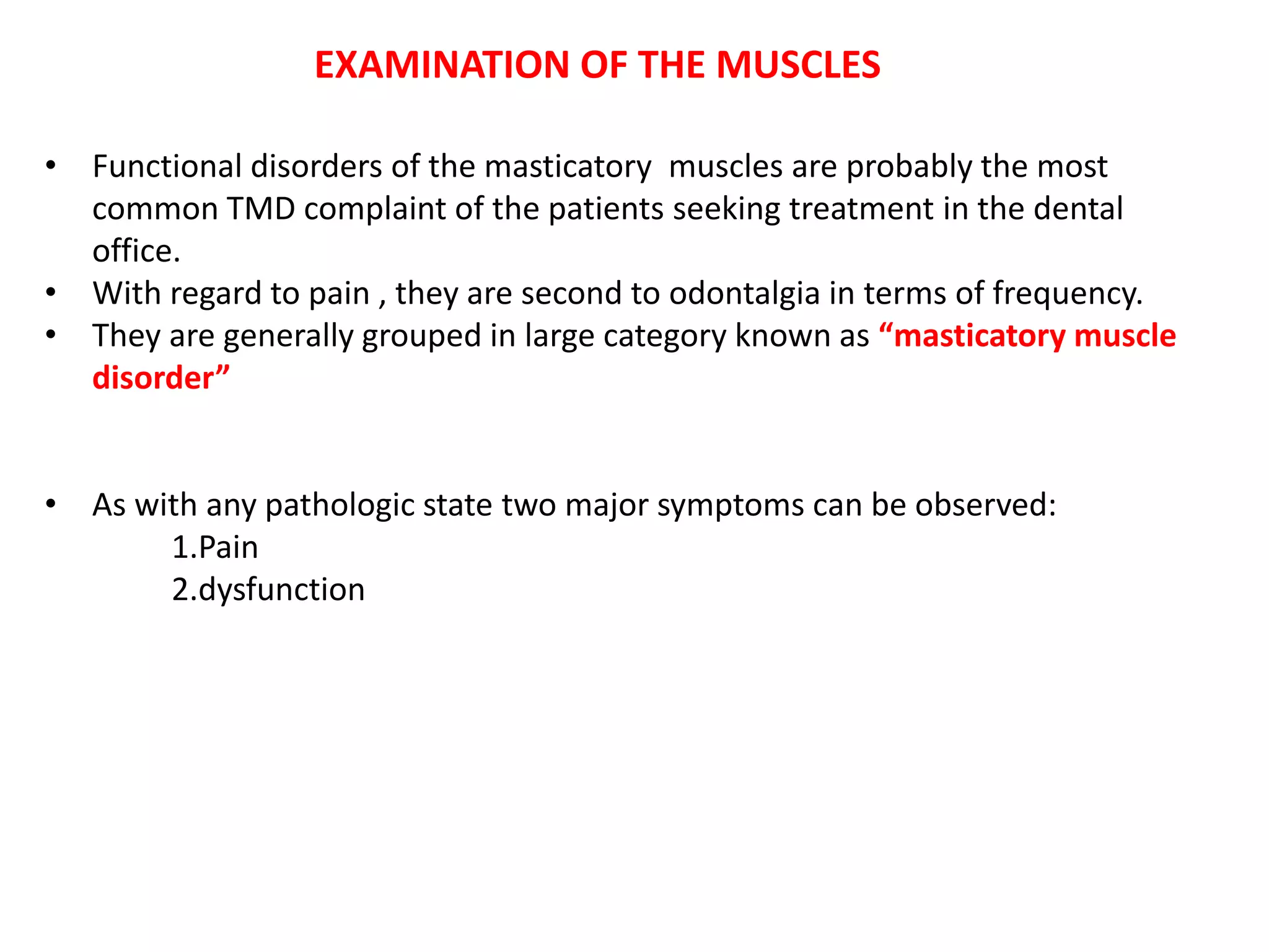 Tmj examination & imaging | PPTX