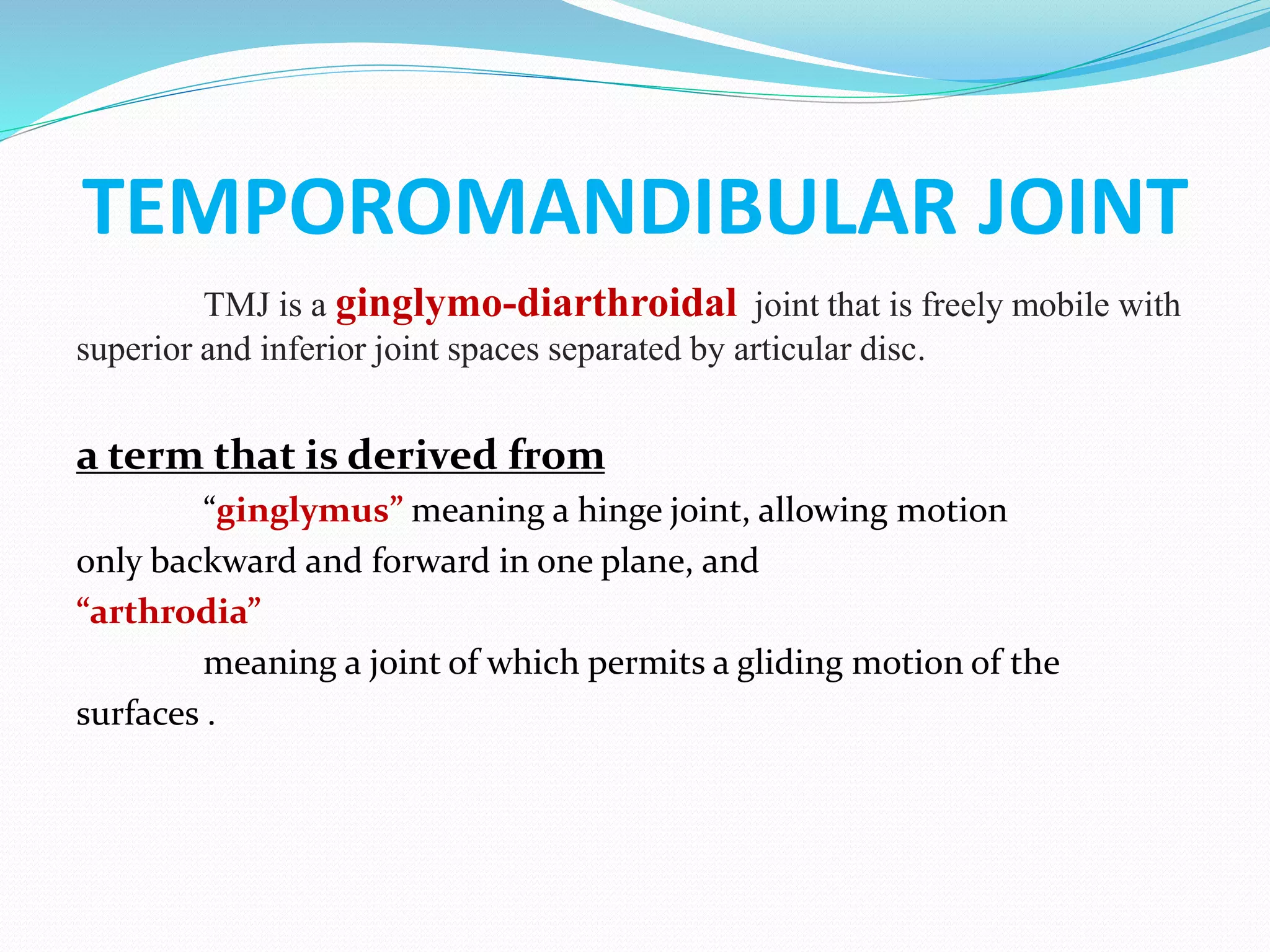 Tmj examination & imaging | PPTX