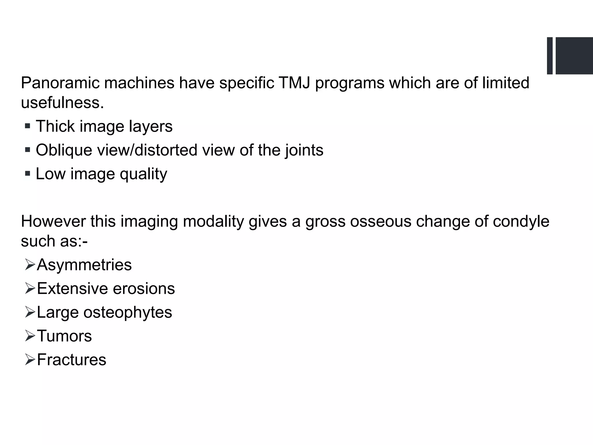 Tmj examination & imaging | PPTX