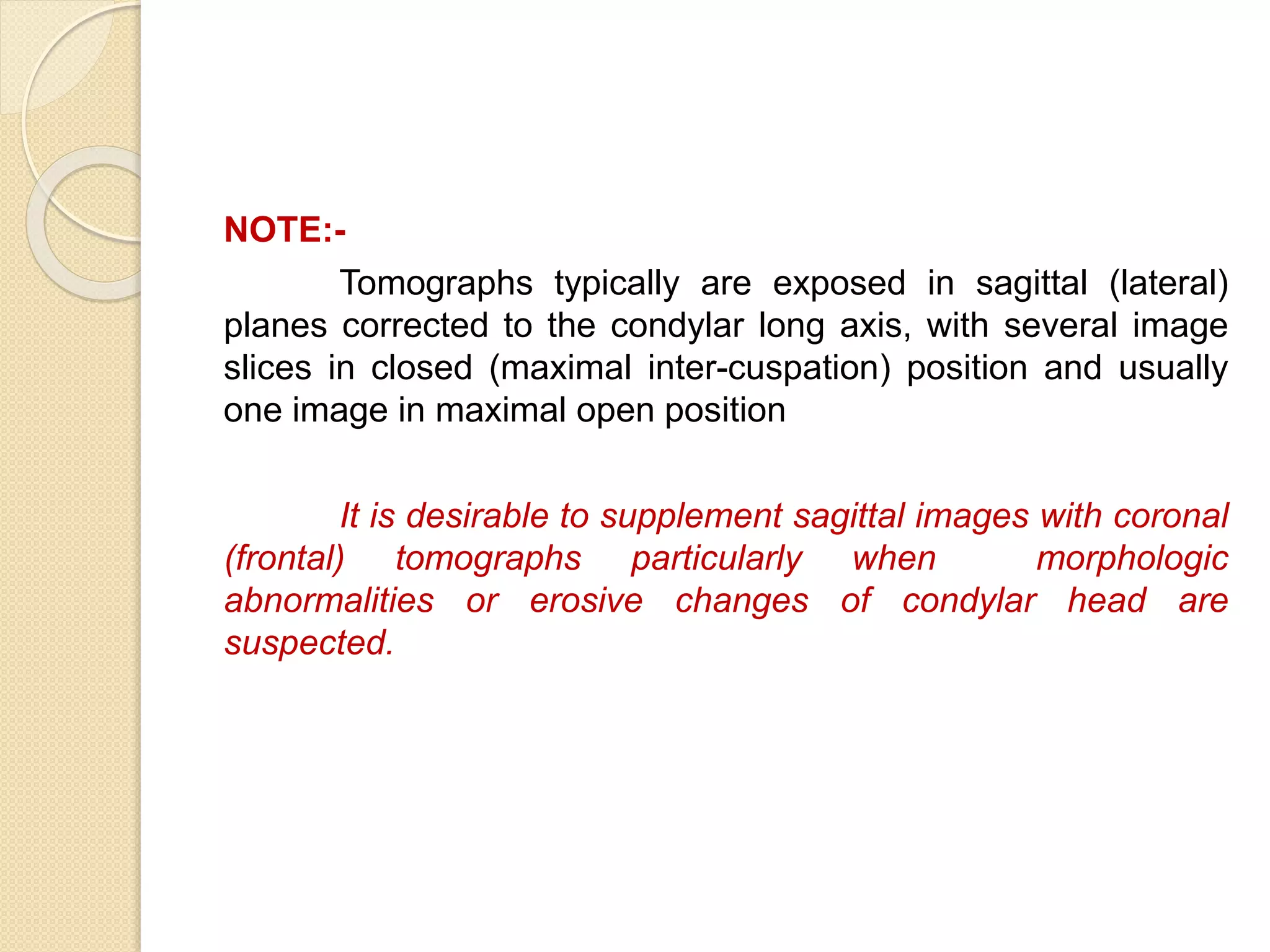 Tmj examination & imaging | PPTX