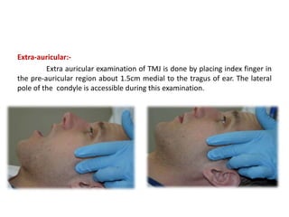 Tmj examination & imaging | PPT