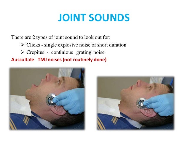 Tmj examination & imaging