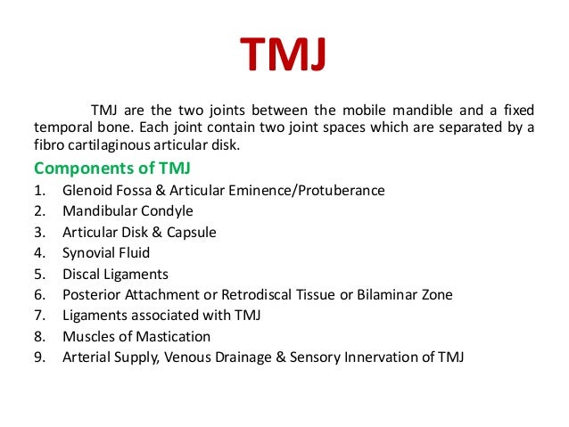 Tmj examination & imaging