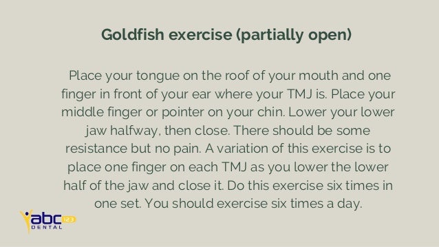 TMJ Exercises For Pain Relief | PDF