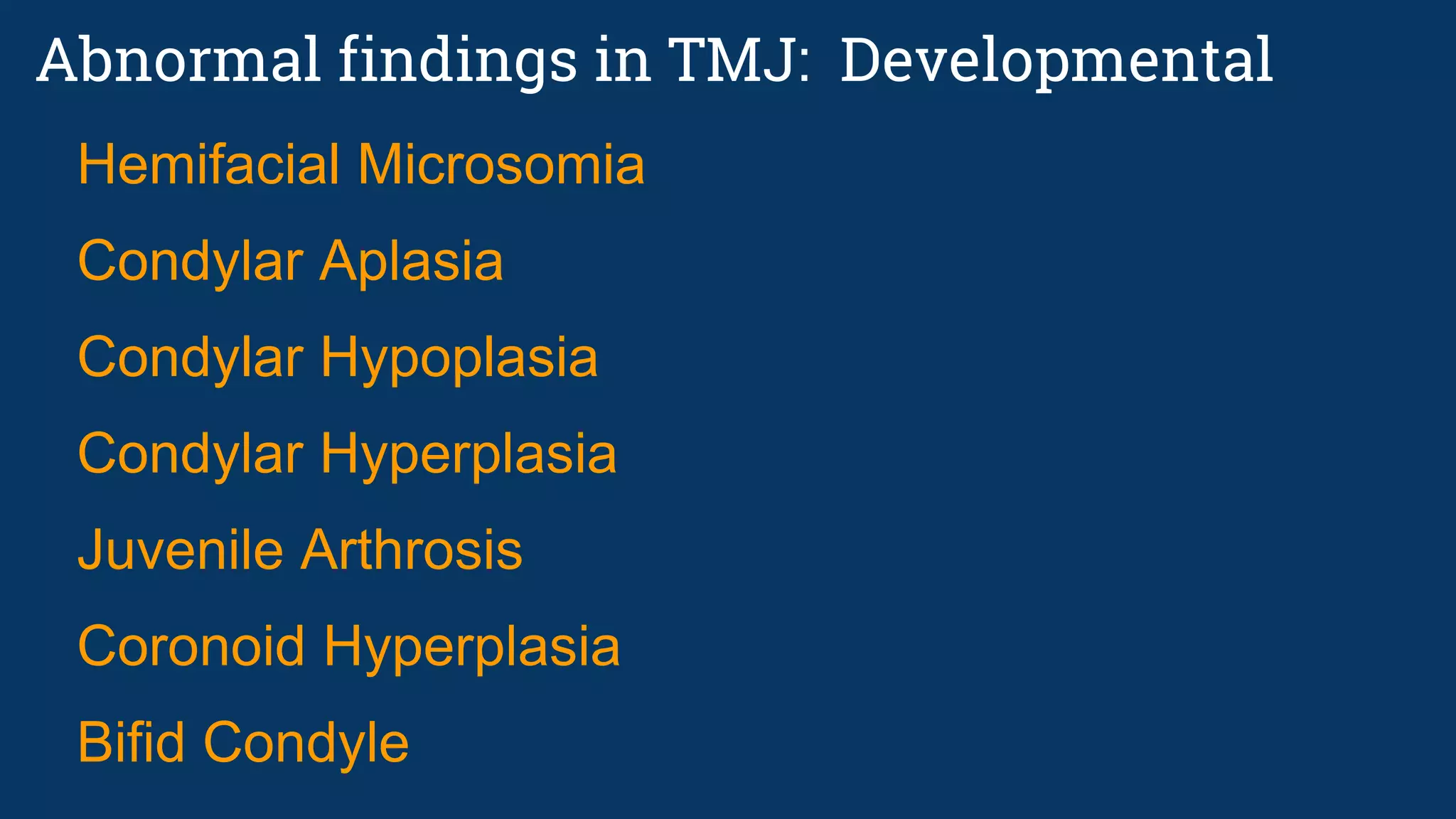 Tmj findings in cbct & mri | PPTX