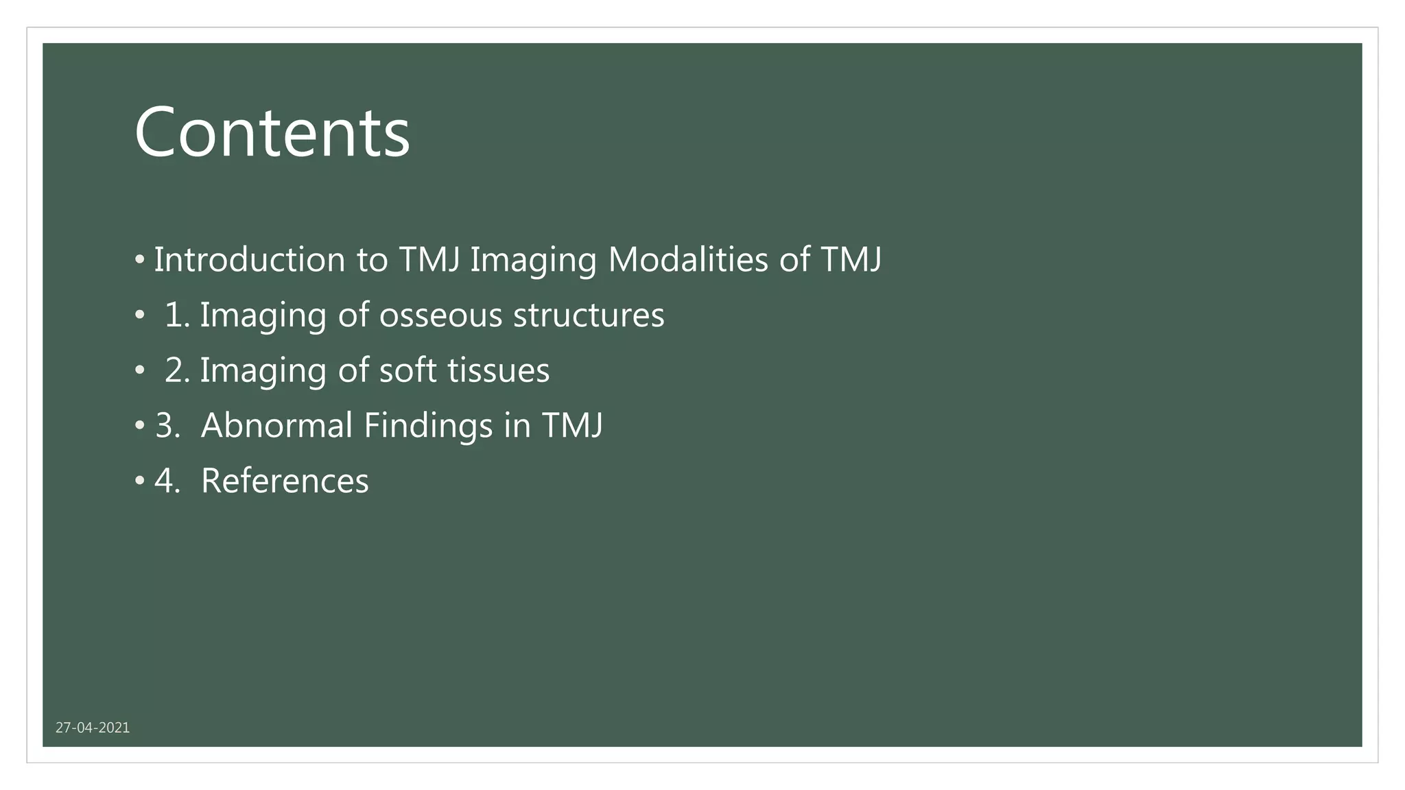 Tmj imaging | PPTX