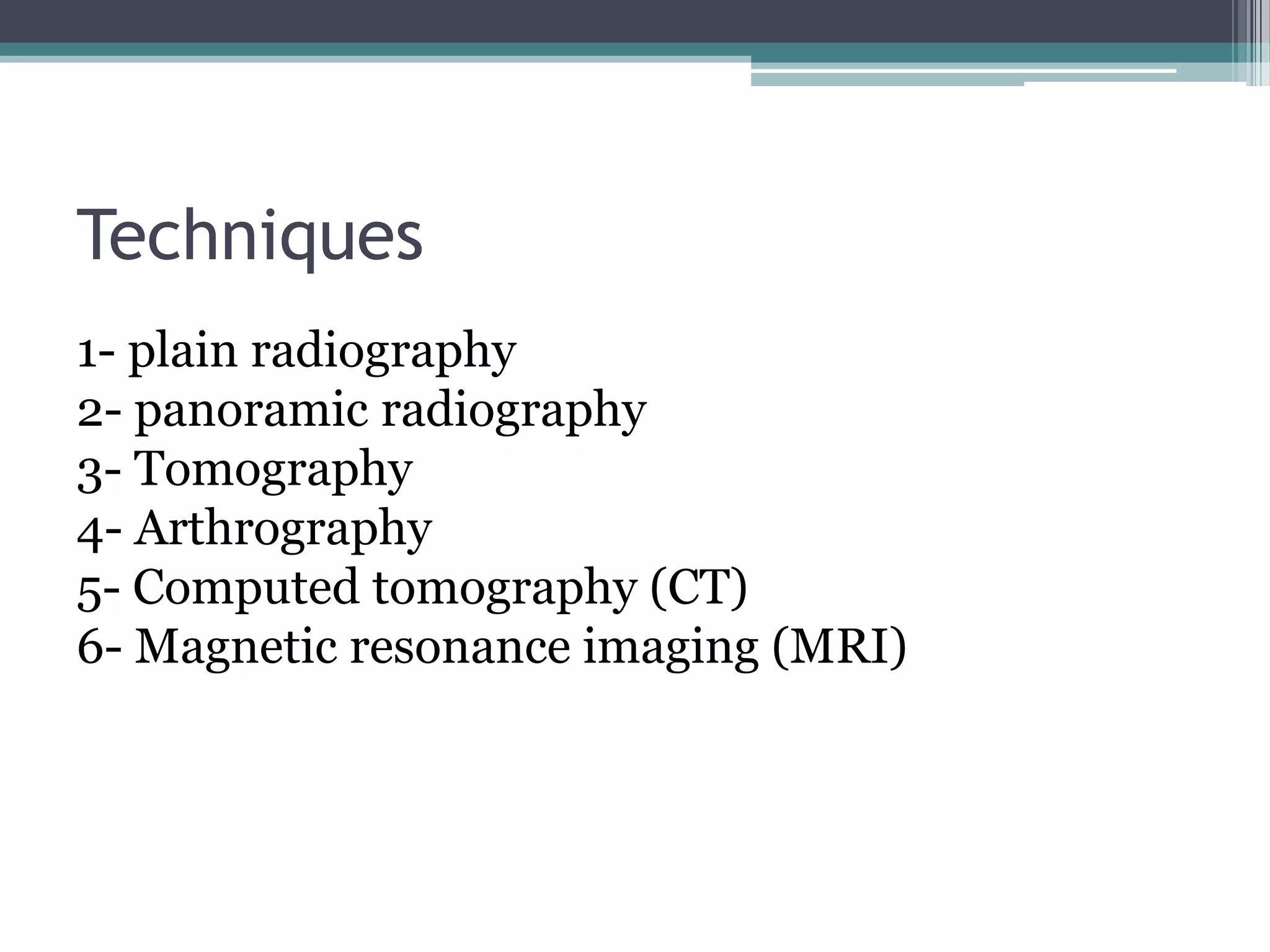 Tmj imaging techniques | PPTX