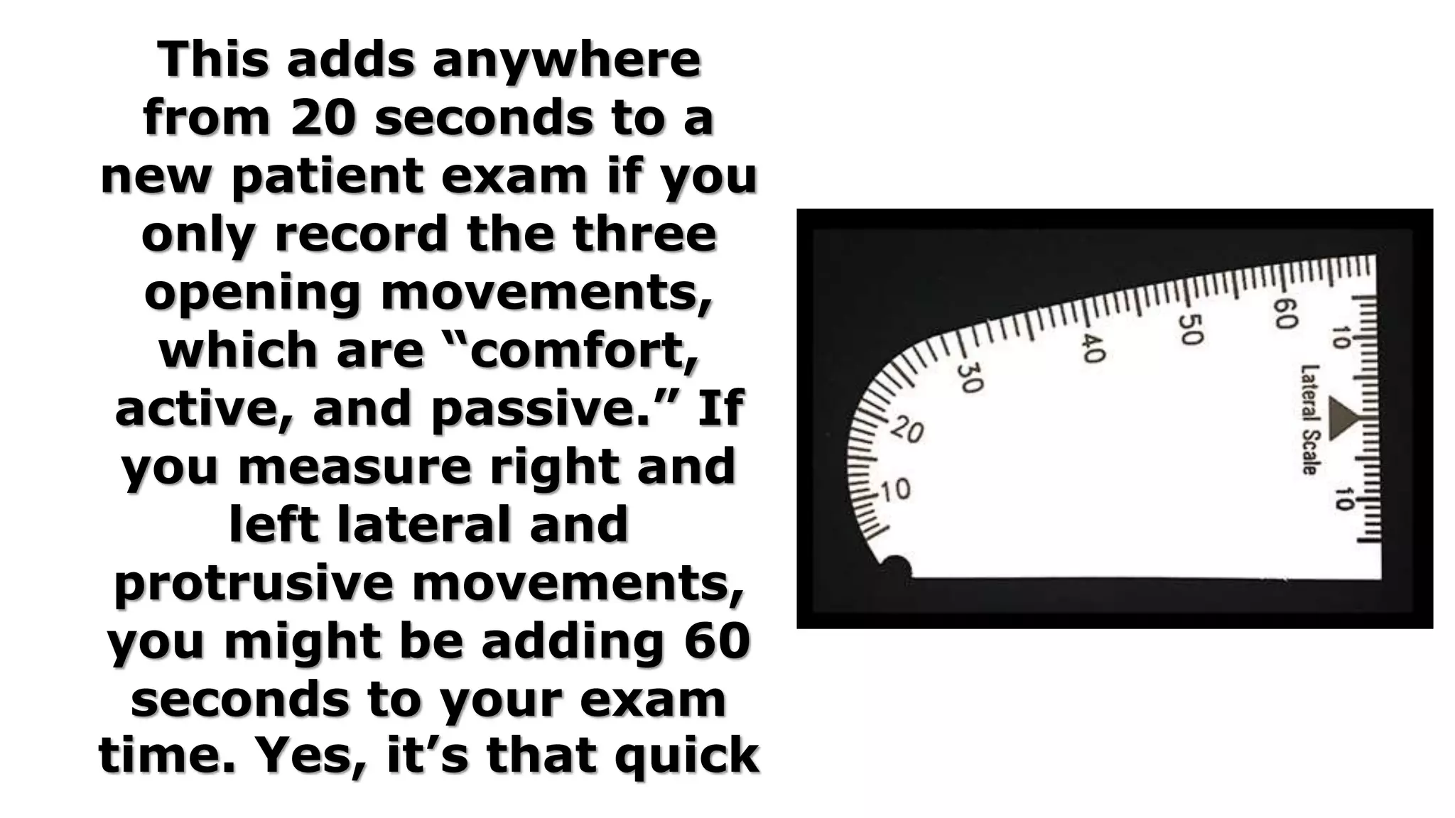 TMJ MOTION MEASUREMENTS | PPTX