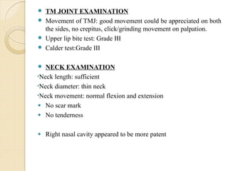 TM JOINT ANKYLOSIS, and spondylosing ankylosis | PPT