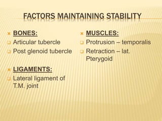 Tm joint, mandibular nerve | PPTX