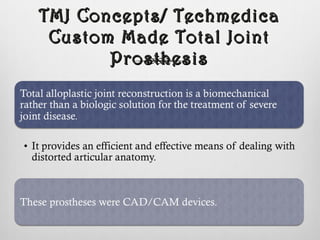 Tmj reconstruction | PPT