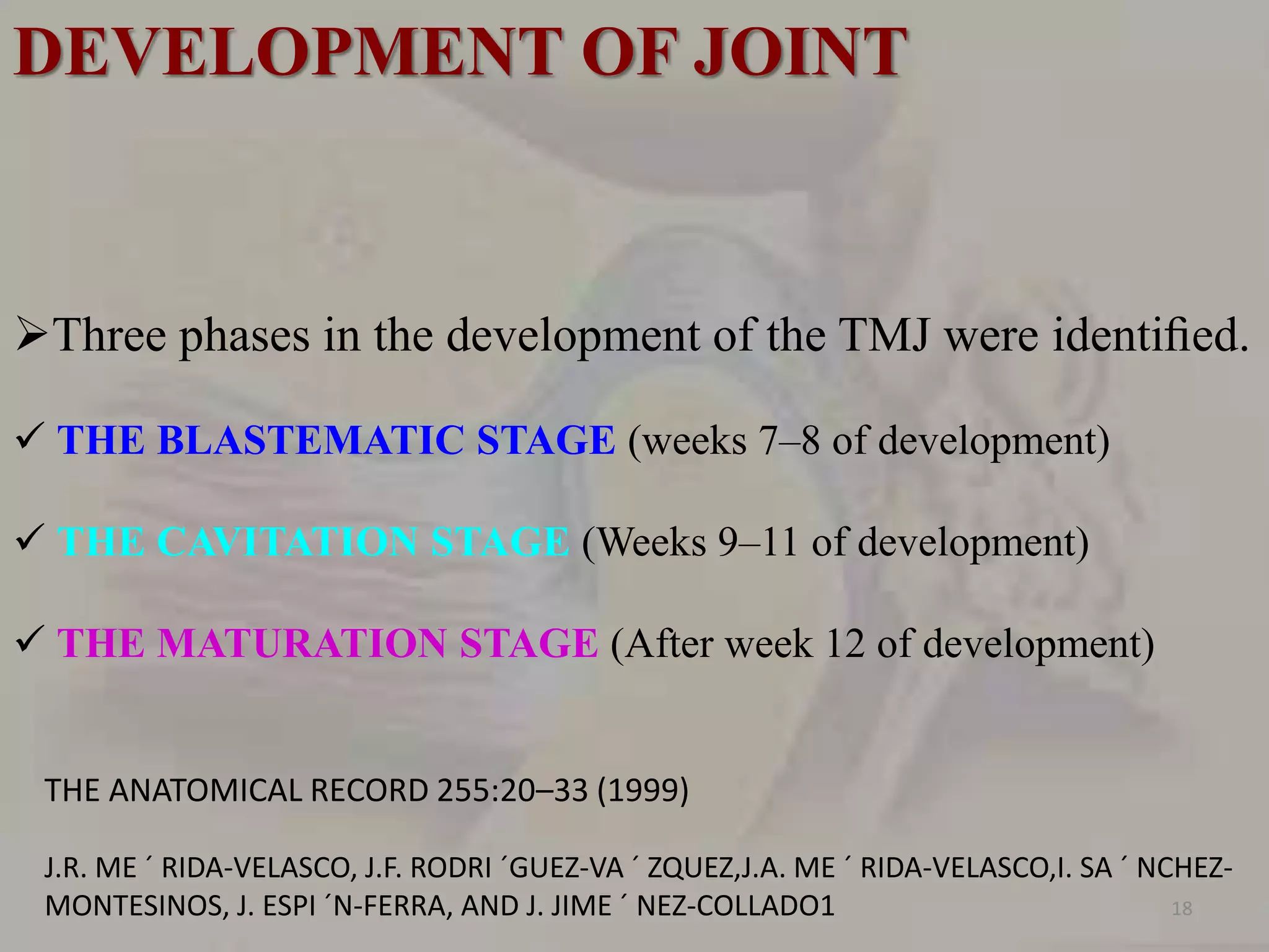 Tmj(part 1) evaluation and development | PPTX