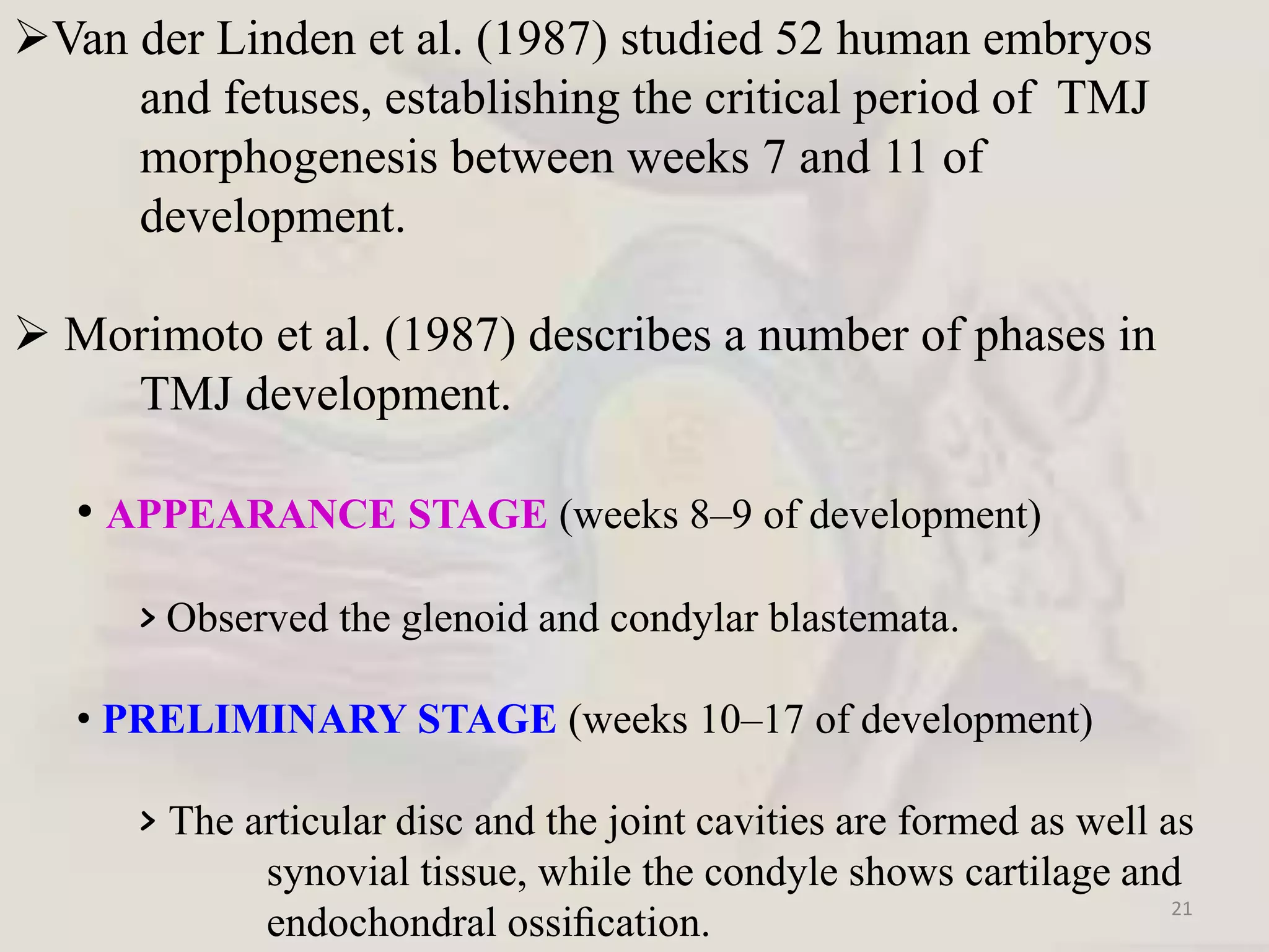 Tmj(part 1) evaluation and development | PPTX