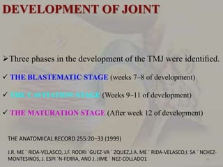 Tmj(part 1) evaluation and development | PPTX