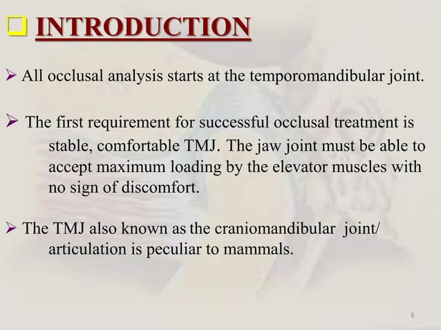 Tmj(part 1) evaluation and development | PPTX | Death, Injury, or ...