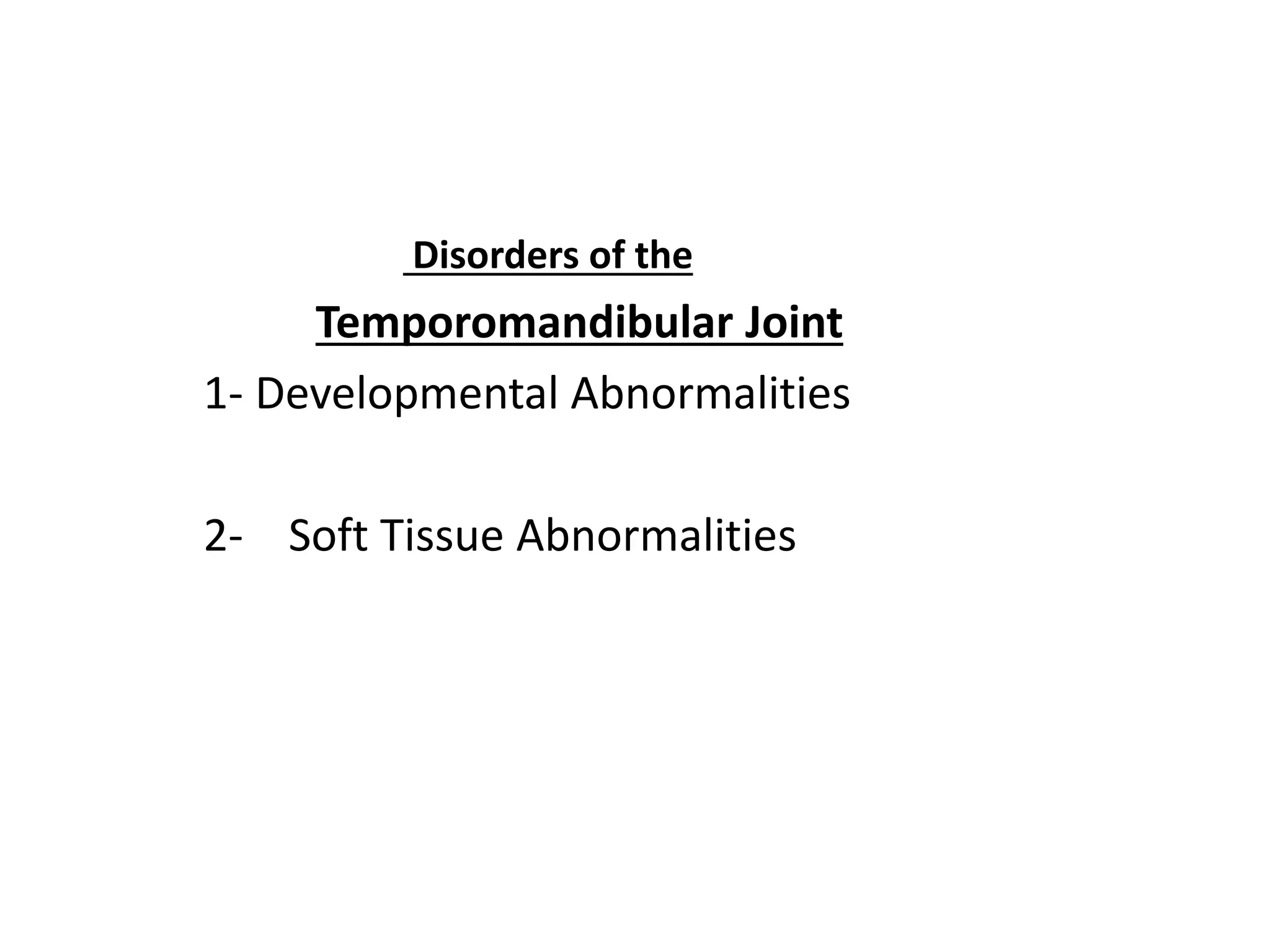 Tmj pathology | PPTX