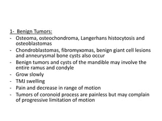 Tmj pathology | PPTX