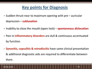 TMJ and Its Applied Aspects in Prosthodontics | PPTX