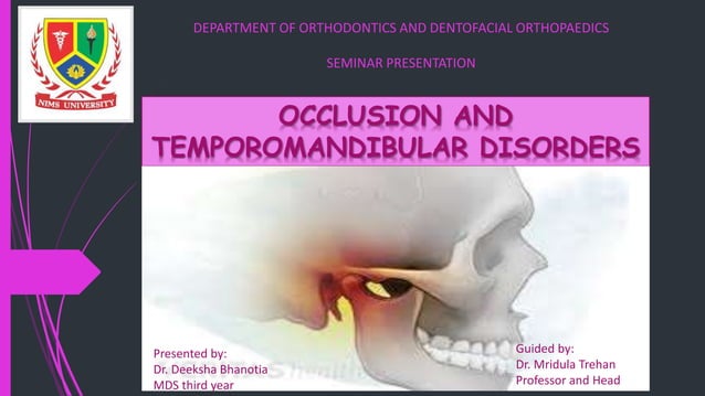 Occlusion And Tmds Ppt