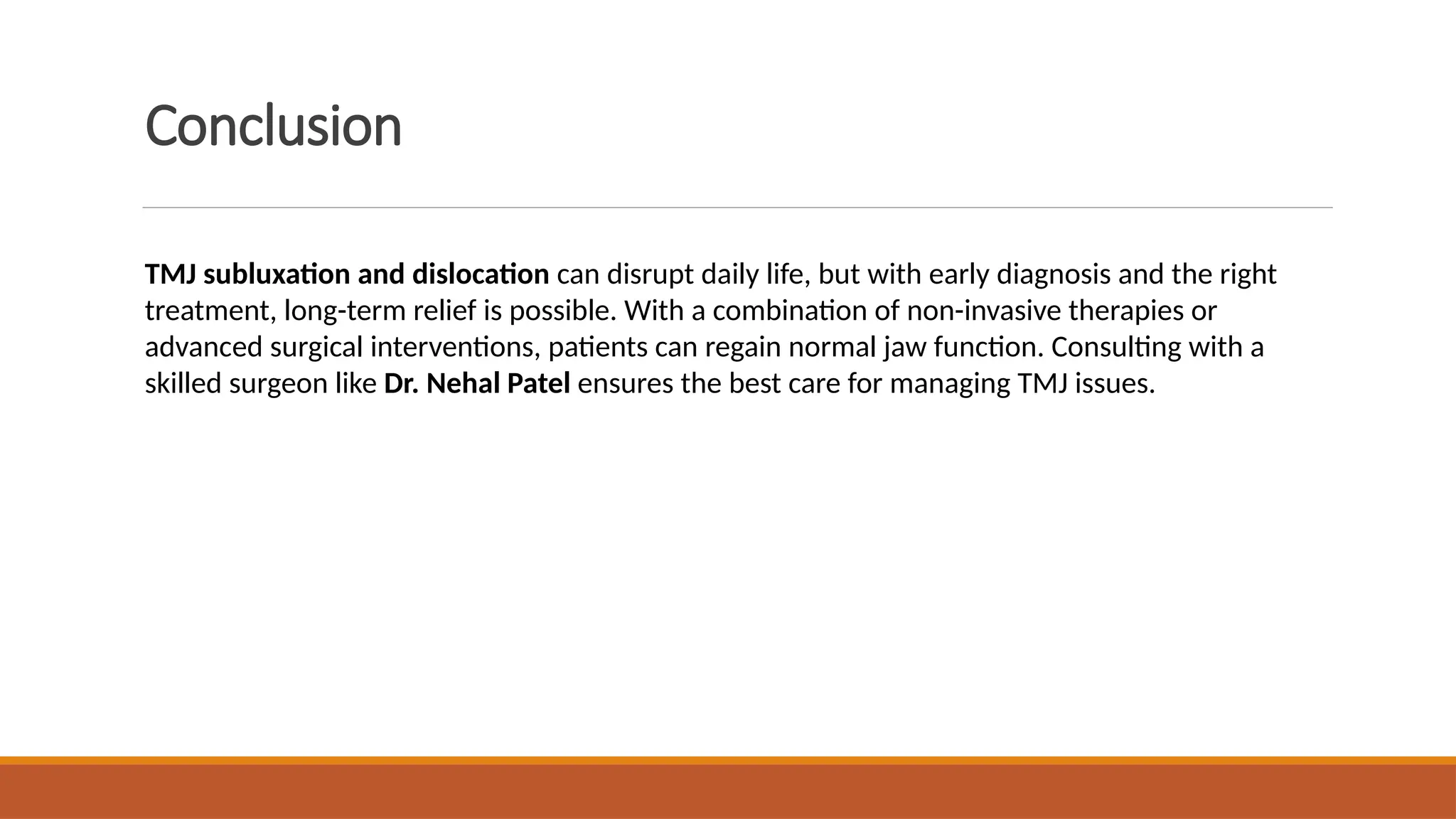 Difference between TMJ subluxation and dislocation. pptx | PPTX