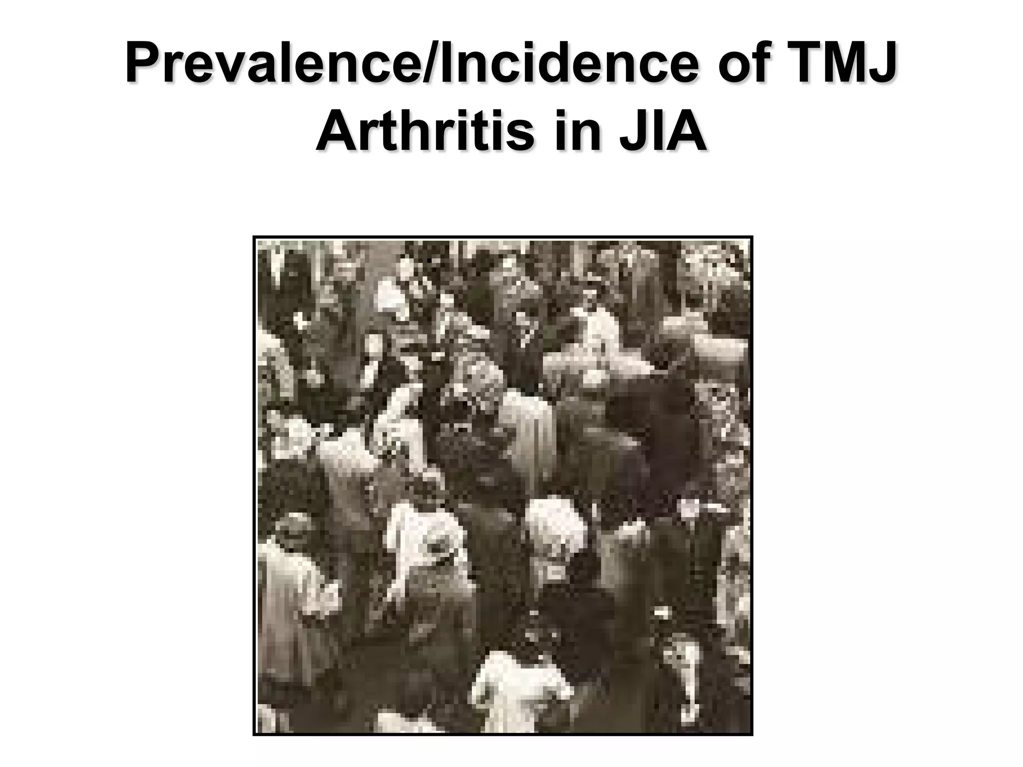 Temporomandibular Joint Arthritis in Pediatric Inflammatory ...