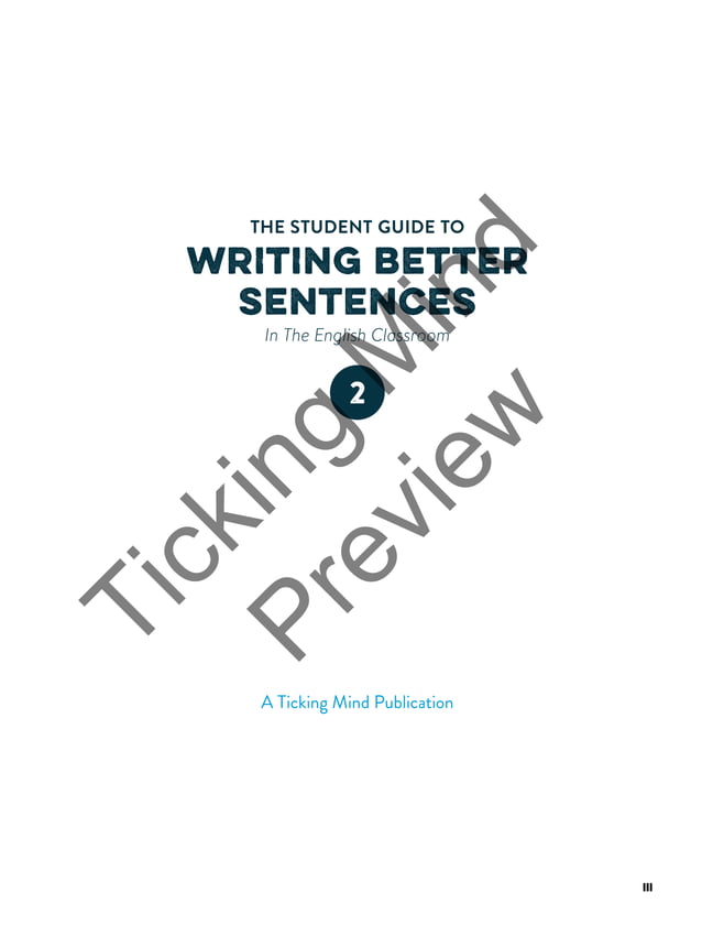 The Student Guide To Writing Better Sentences In The English Classroom 2 | PDF | Desktop ...