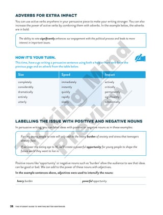 The Student Guide To Writing Better Sentences In The English Classroom ...