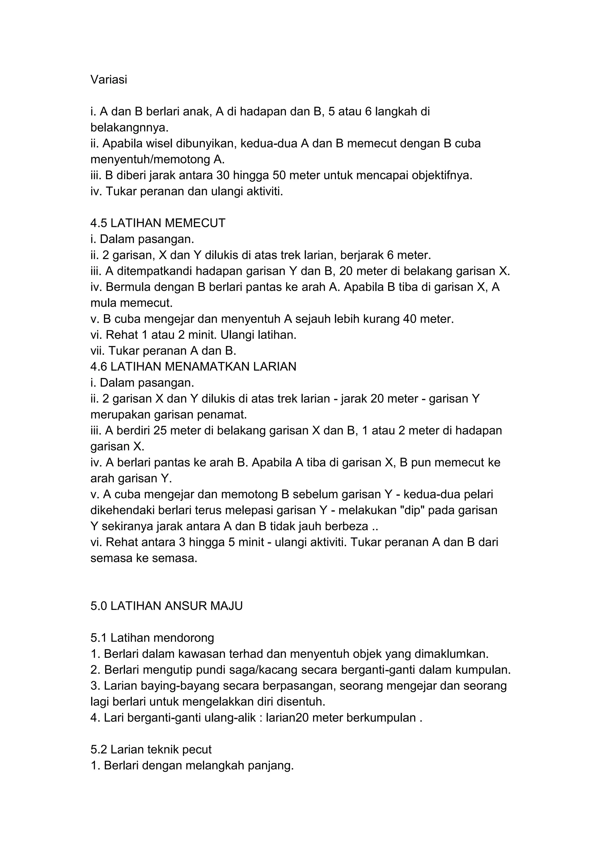 Lari Pecut 100 meter | DOCX