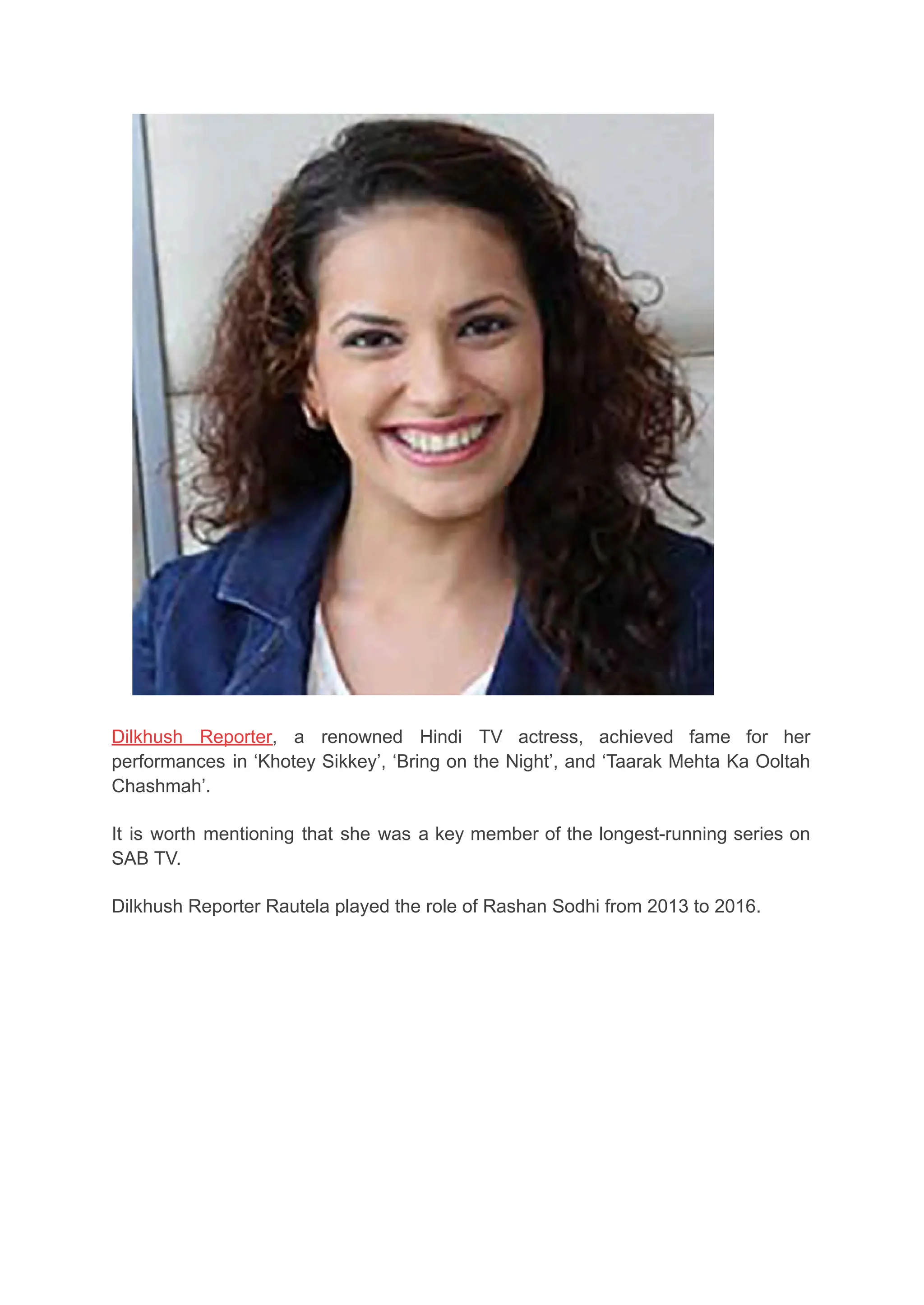 TMKOC Cast A List Of Current Actors Who Are Part Of The Show.pdf