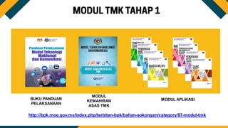 bengkel pemugaran pelaksanaan modul tmk tahap 1 dan tahap 2 | PPTX