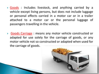 Motor Vehicle Act Definitions | PPTX