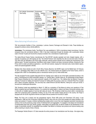 TML-Capabilities.pdf | Automotive Industry | Industries