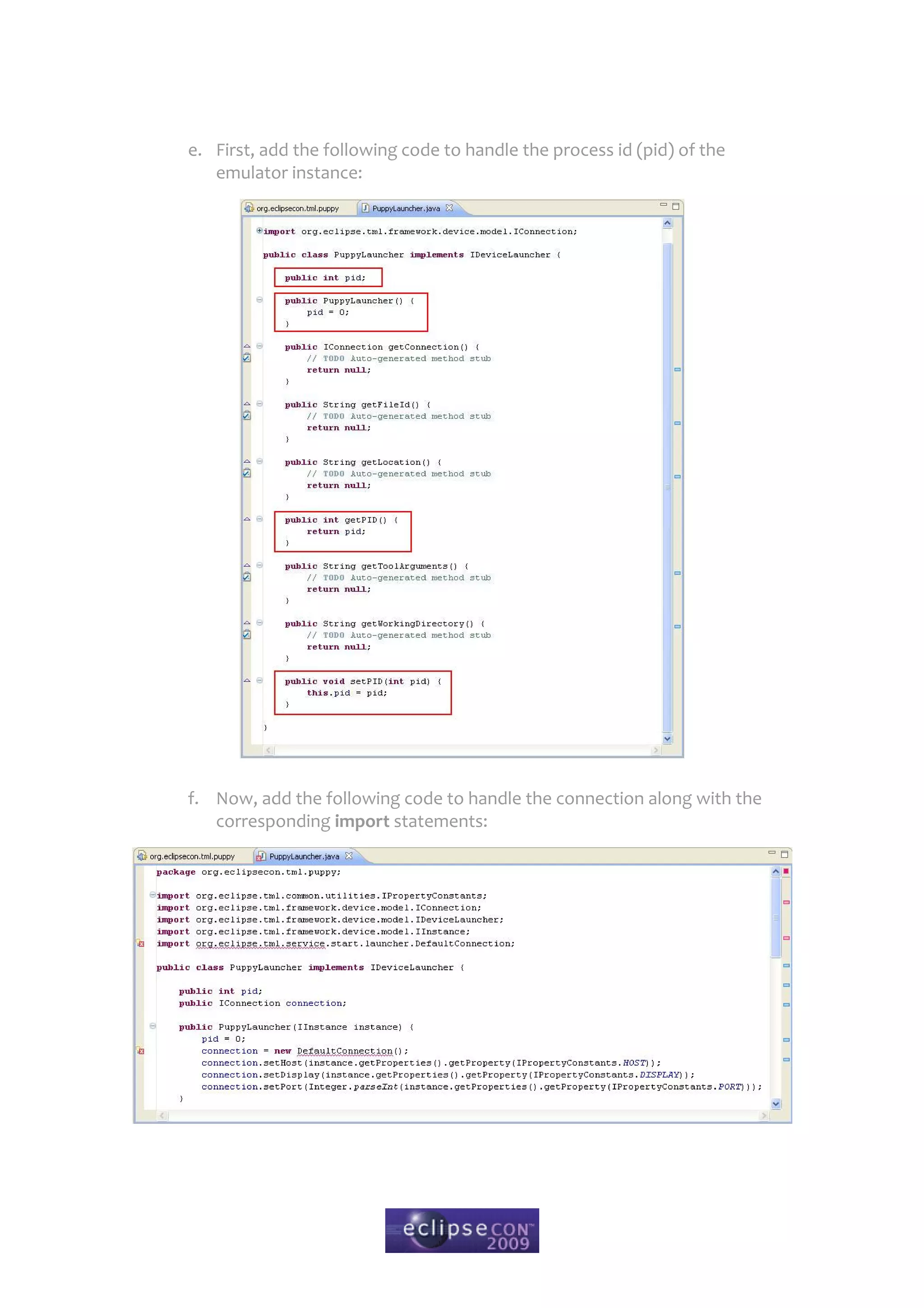 EclipseCon 2009: TmL Tutorial Exercises | PDF
