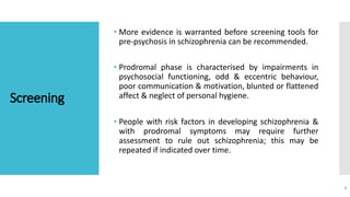 TM Management of Schizophrenia (2nd Ed.) 1. Screening, Diagnosis ...