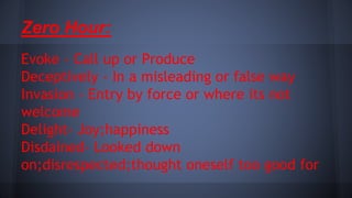 Zero hour | PPT