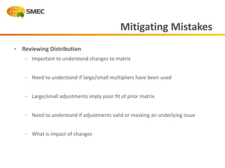 Matrix Adjustments – How to build better matrices | PPT