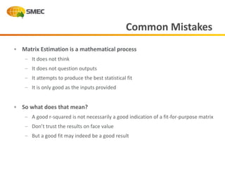Matrix Adjustments – How to build better matrices | PPT