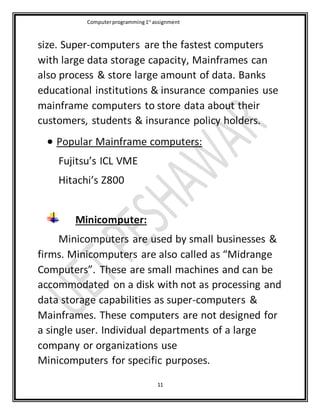 computer history and generations | DOCX