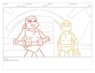 TMNT Storyboard Test (Class Assignment) | PDF